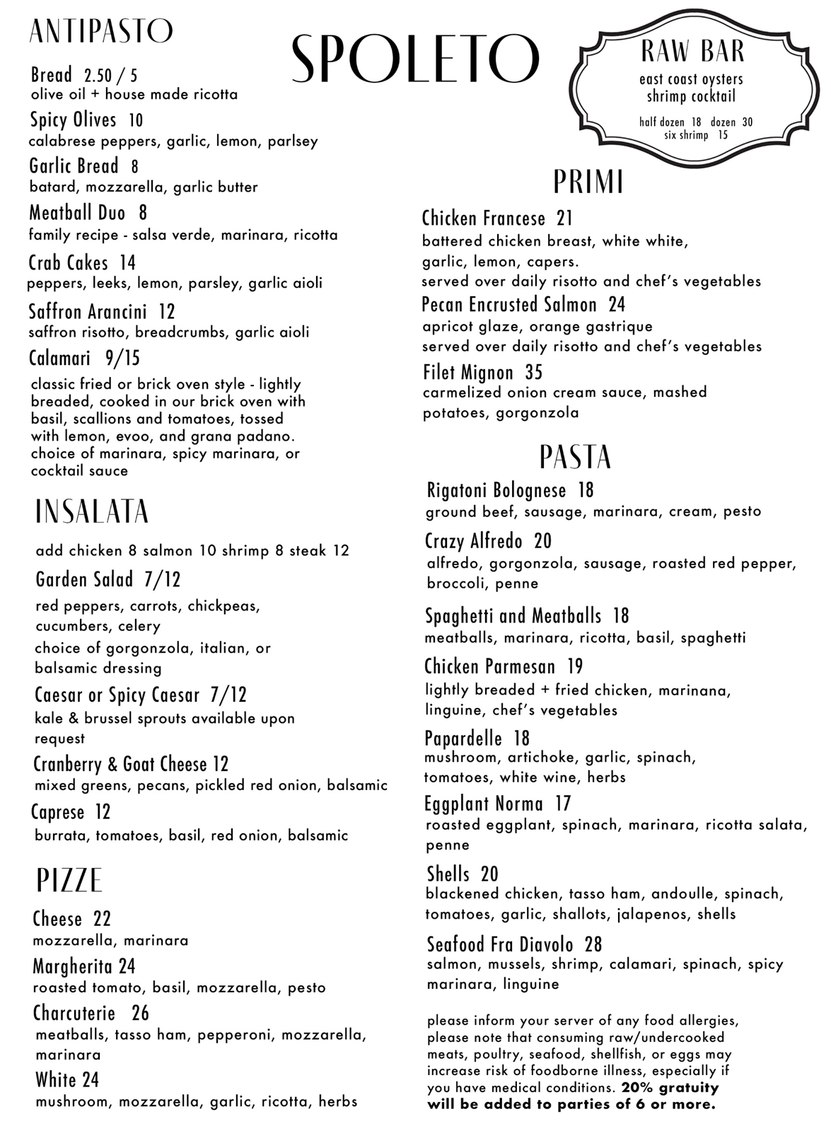 Spoleto Restaurant - Northampton, Massachusetts
